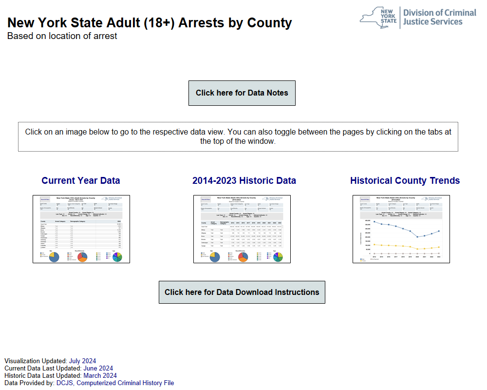Criminal Justice Statistics - NY DCJS