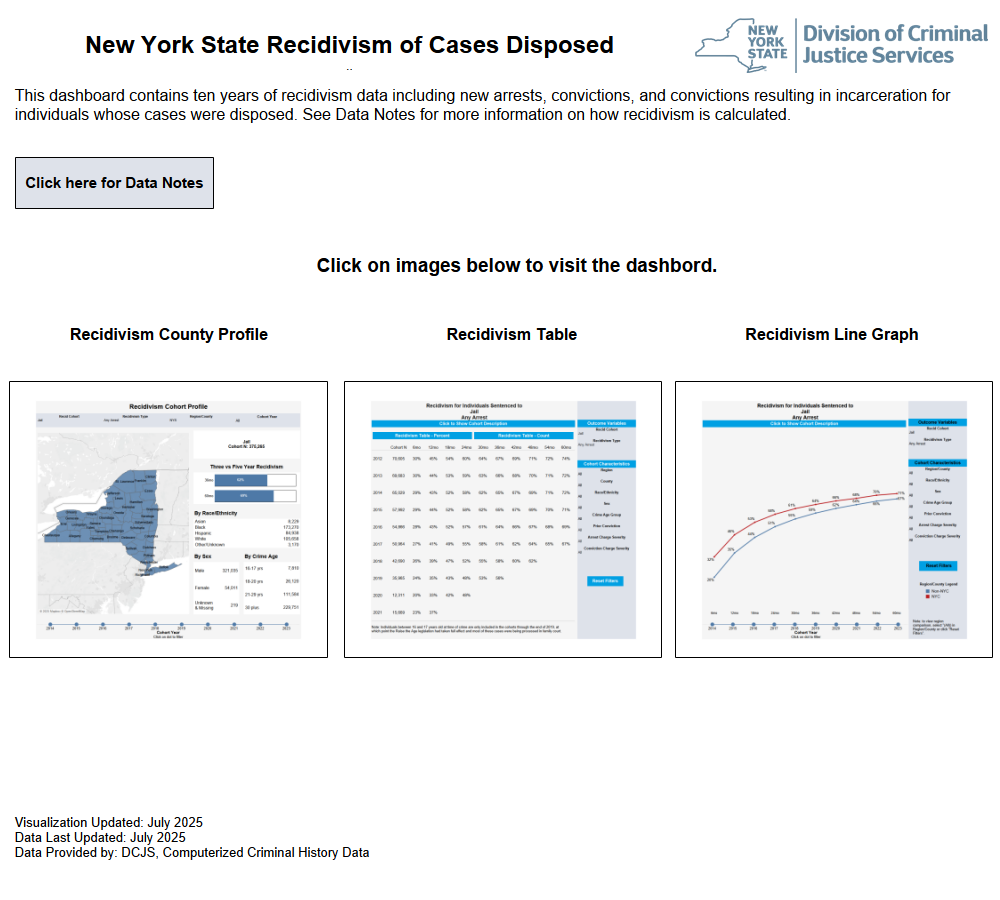 Criminal Justice Statistics - NY DCJS