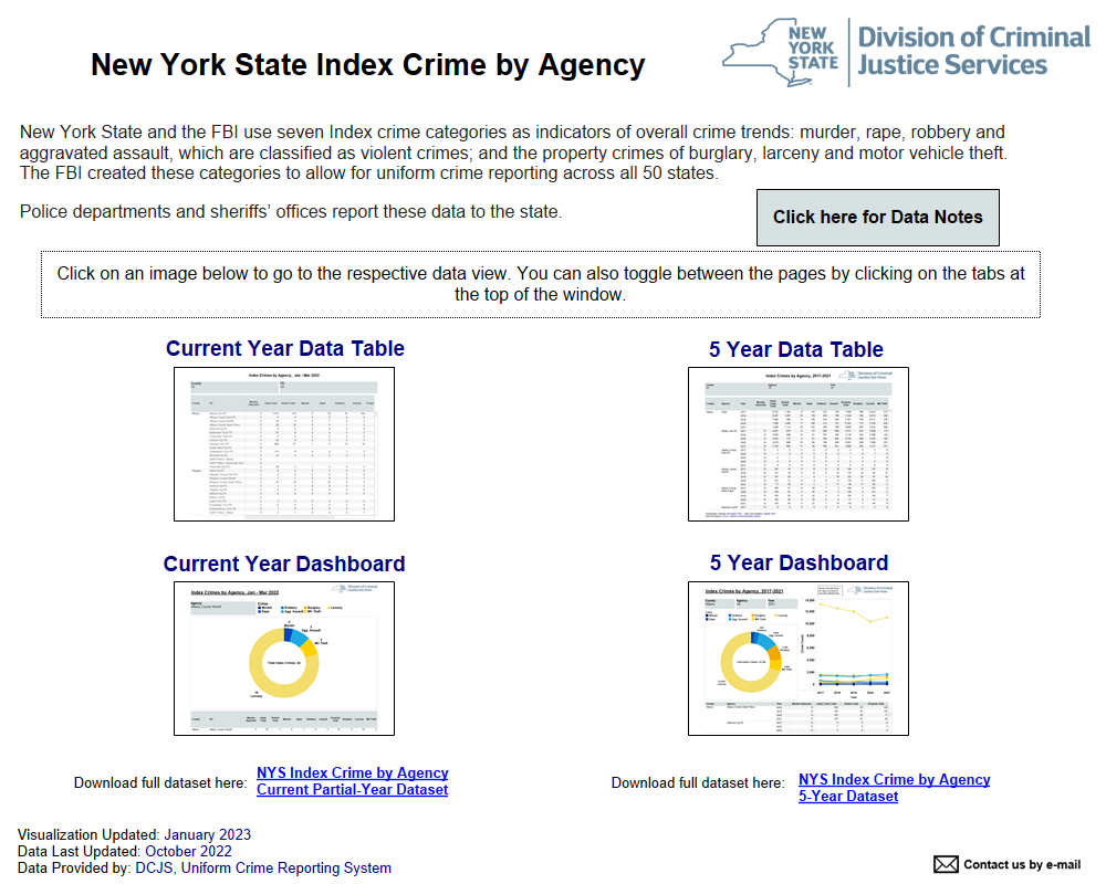 Criminal Justice Statistics - NY DCJS